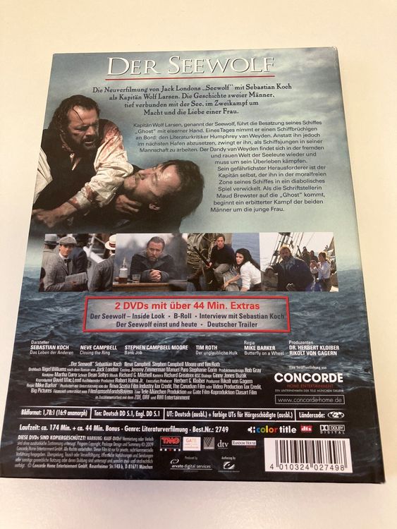 Der Seewolf [2 DVDs] Koch, Sebastian, Roth, Tim (Gebraucht) in Arbon ...
