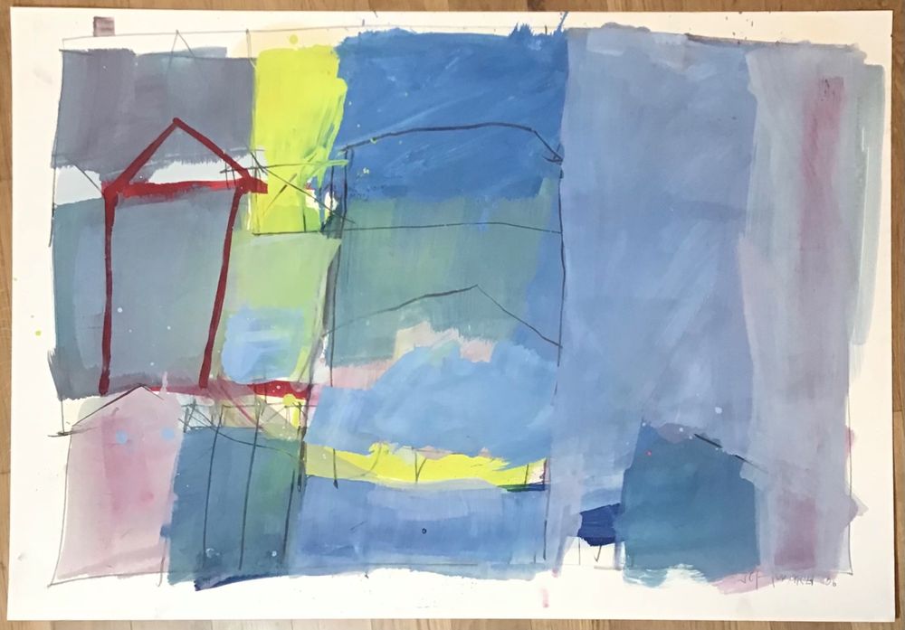 Emil SCHWARZ (1944-2012) Sehr Grosse Mischtecknik Handsignie (Gebraucht) in Root für CHF 165 ...