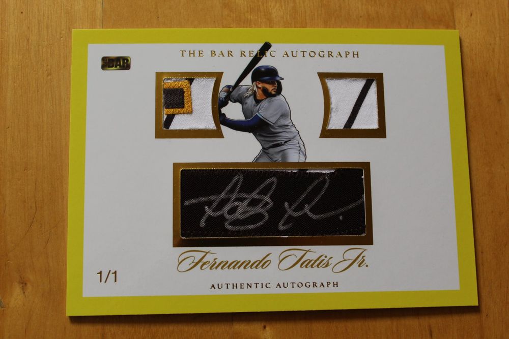 1/1 Fernando Tatis Jr. The Bar relics & autograph 2023 (Gebraucht) in ...