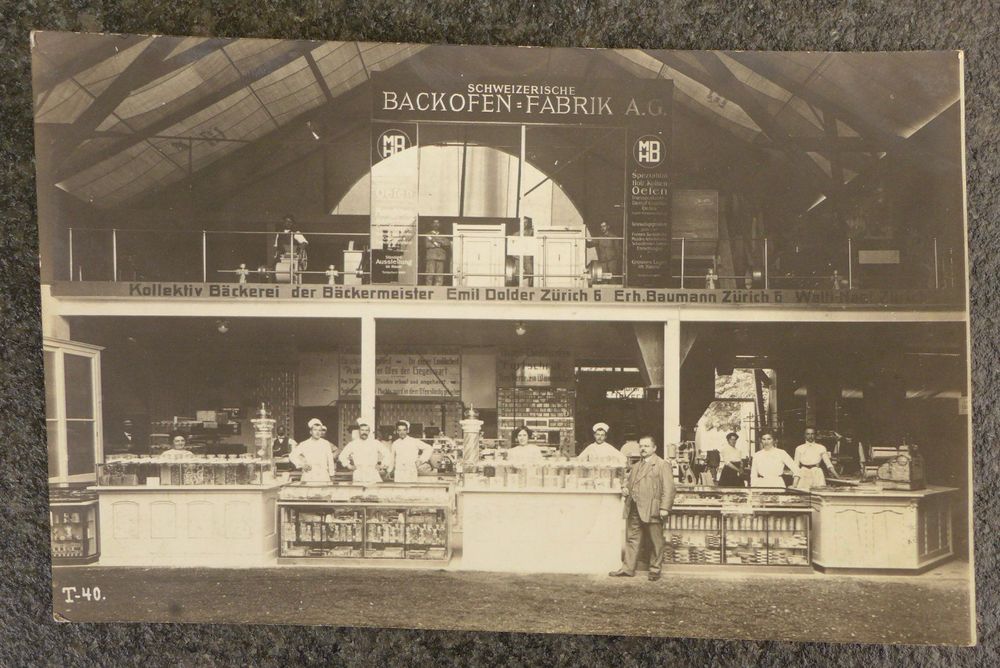 AK AUSSTELLUNG für BÄCKEREI 1913 in ZÜRICH, Stand belebt (Gebraucht) in Wallisellen für CHF 11 ...