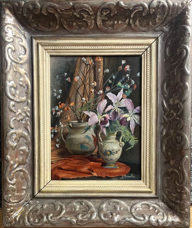 Alte Stilleben Gemälde mit Blumen, Unleserlich Signiert (Gebraucht) in Root für CHF 49 – mit ...