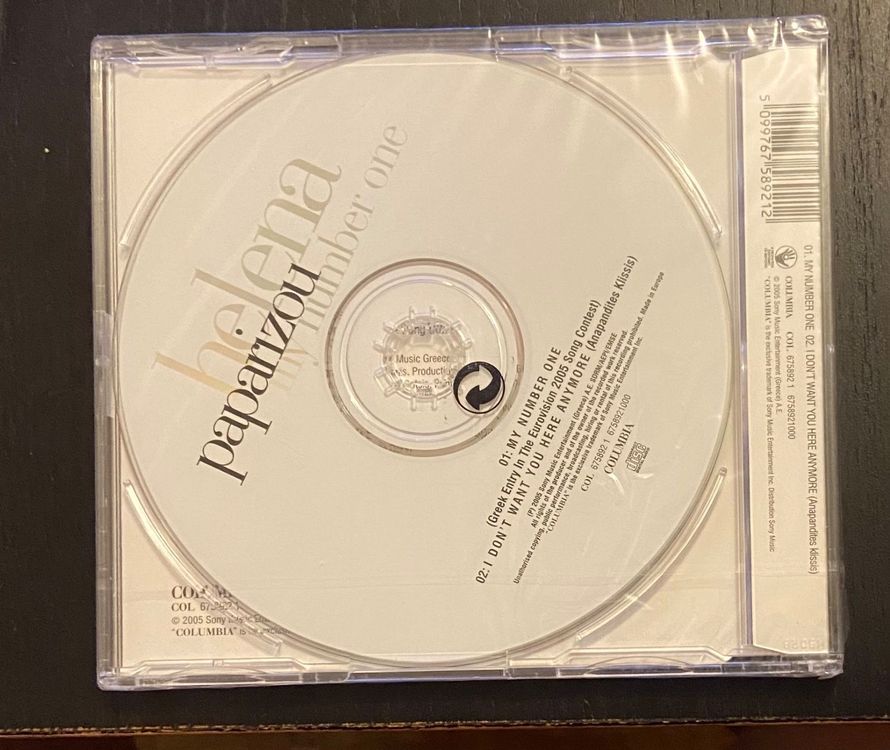 Helena Paparizou – My Number One Single CD Eurovision 2005 | Kaufen auf ...