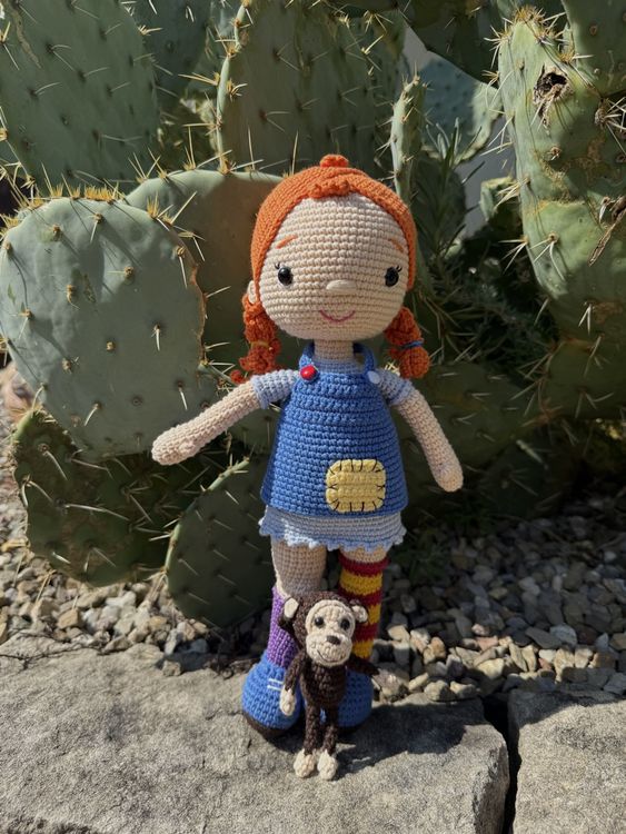 Handgemachte Pippi Langstrumpf mit Affe Nilsson (Neu und originalverpackt) in Muttenz für CHF 55 ...