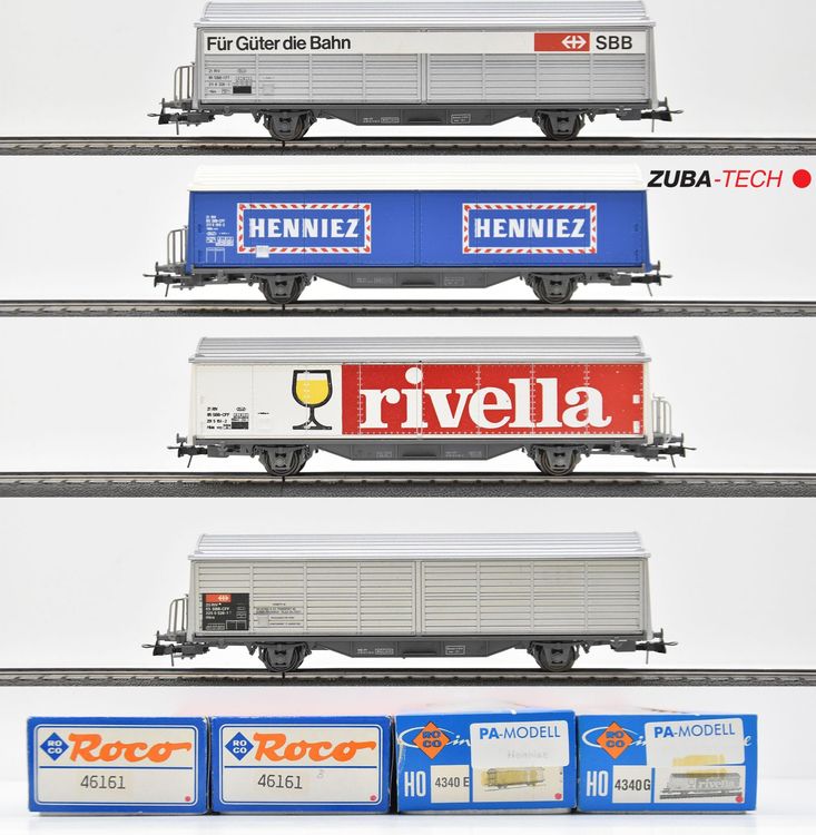 Roco 4x Schiebewandwagen der SBB H0 GS mit OVP (Gebraucht) in St. Gallen für CHF 44 – mit ...