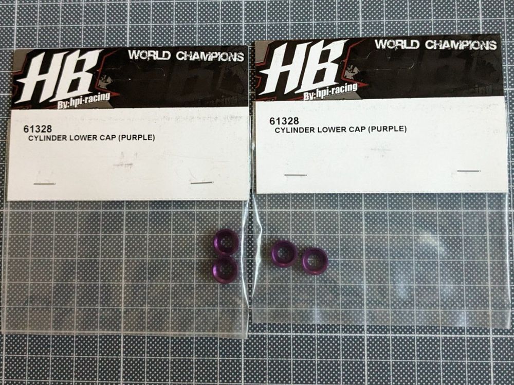 HB / HPI CYLINDER LOWER CAP (PURPLE) HB61328 X2 (Neu und ...