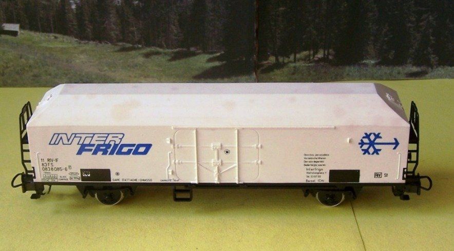 Rivarossi H0 2076 Interfrigo Kühlwagen FS, H'Bahnhof Chiasso (Gebraucht ...