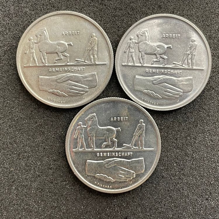 3 Stück 5 Franken Silber Landi 1939 (Gebraucht) in Reitnau für CHF 75 – mit Lieferung auf ...