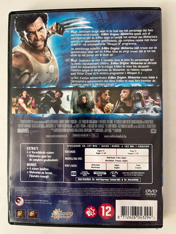 X-Men Origins Wolverine (2009) DVD 📀 (FR/EN) (Neuf (Voir description ...