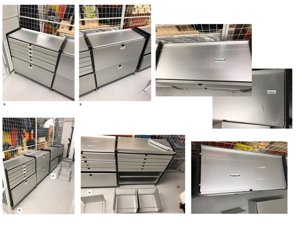 Regal Aluminium Modul Schränke, 6 Elemente (Gebraucht) in Zürich für ...