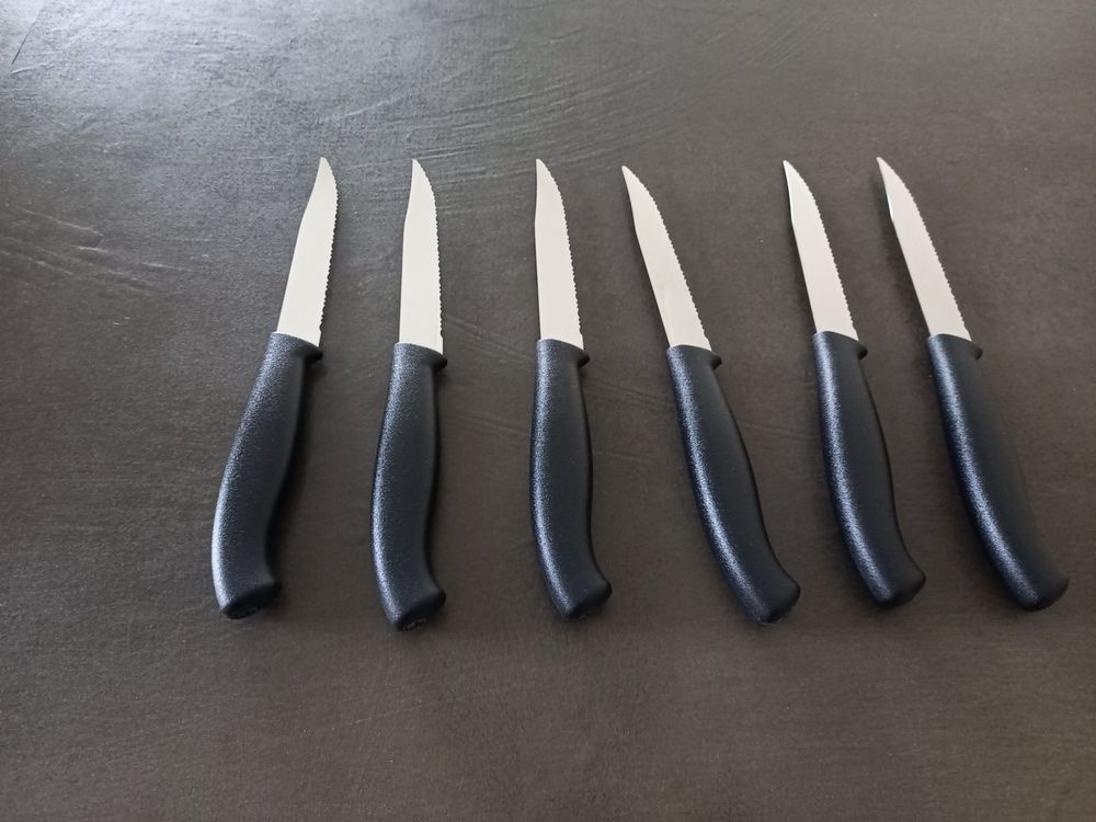 Set de 6 couteaux Wenger et support (Neuf (Voir description)) à ...