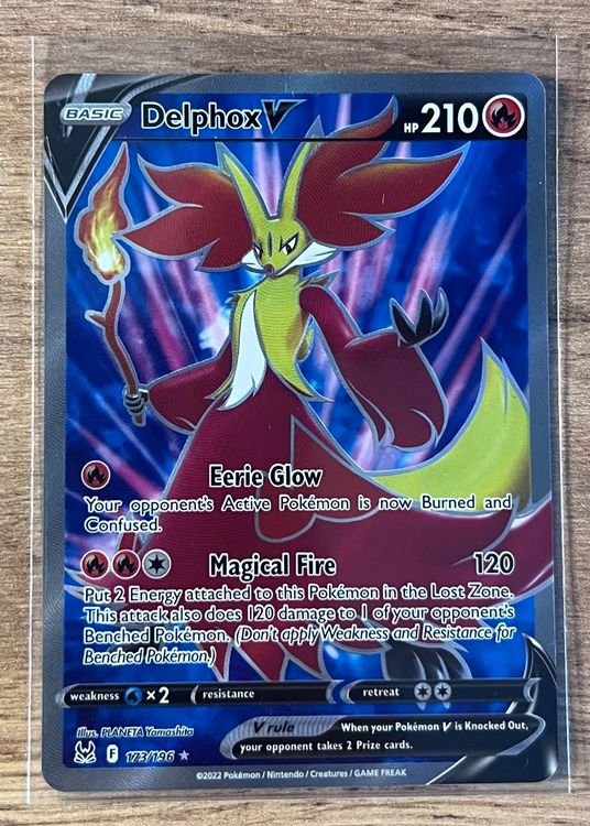 Delphox V FULL ART 173/196 Pokemon Lost Origin (Gebraucht) in ...