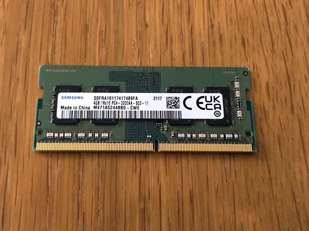 4GB RAM/Arbeitsspeicher, 1Rx16 PC4-3200AA-SC0-11, DDR4-3200 | Kaufen auf Ricardo