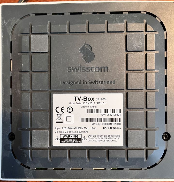 Swisscom Internetbox 2 + WLAN-BOX + TV Box (Defekt) in für CHF 7 – mit ...