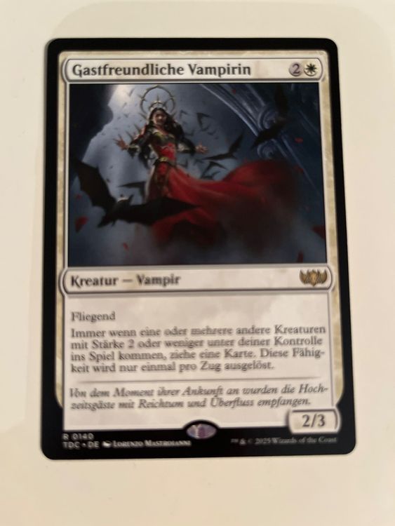 1 x Gastfreundliche Vampirin - Magic: The Gathering - MtG (Gebraucht ...