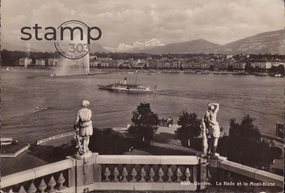 1933 AK Genève _ La Rade et le Mont-Blanc (Gebraucht) in Eggersriet für CHF 1 – mit Lieferung ...