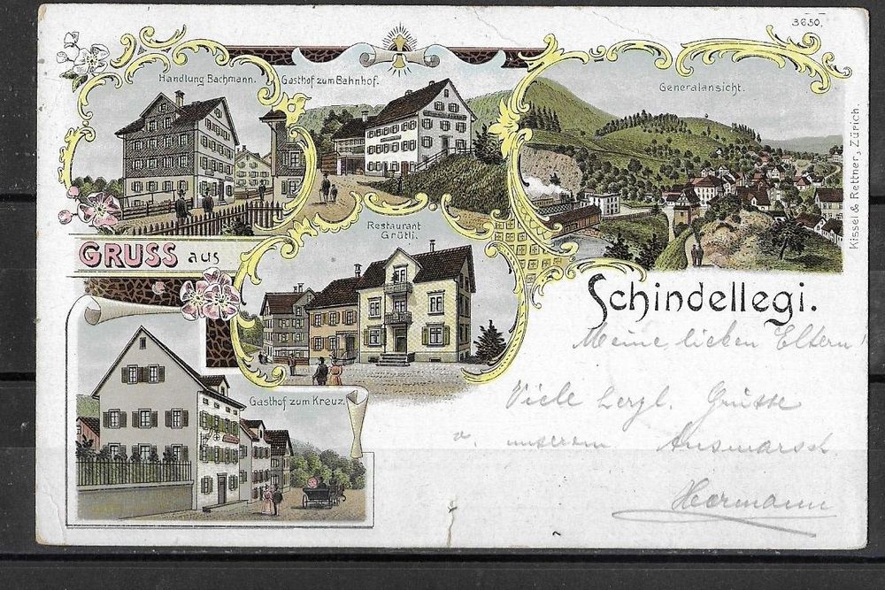 SZ Gruss aus Schindellegi 1905 (Litho) | Kaufen auf Ricardo