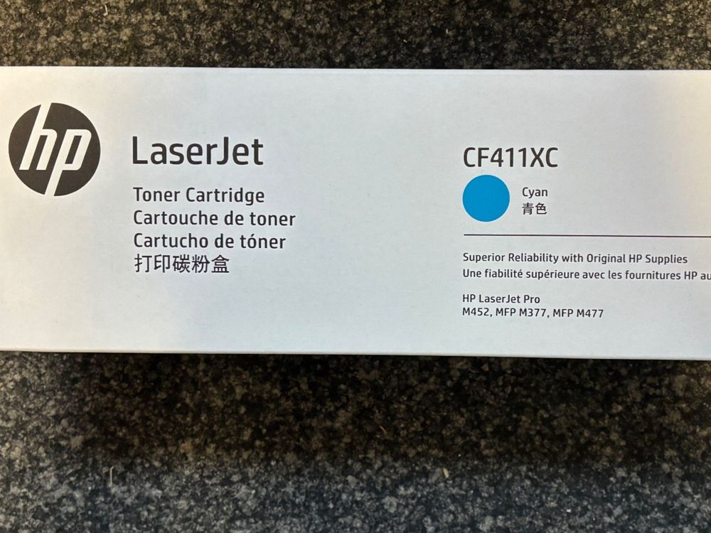 HP LaserJet - Toner Cartridge - CF411XC - Cyan (Neu und ...