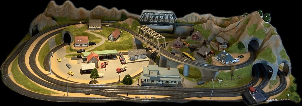 Modelleisenbahnanlage mit Fertiggelände NOCH Mittenwald (Gebraucht) in ...