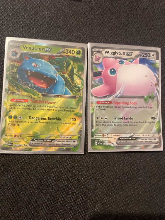 Venusaur et Wigglytuff ex anglais 151 mew | Kaufen auf Ricardo