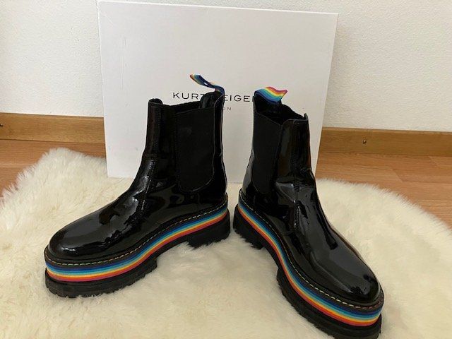 Bottes Kurt Geiger Noires Vernies🌈, T.36, comme neuves! ... (D'occasion ...
