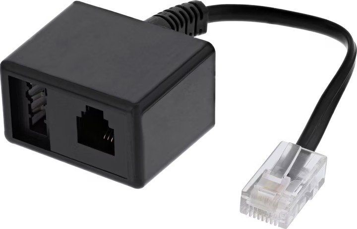 Adaptateur prise RJ11-RJ45-TAE (Neu und originalverpackt) in ...