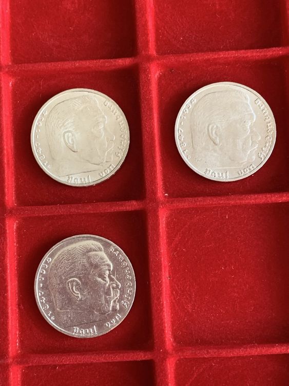 5 Reichsmark Hindenburg 1937-1939 Silber | Kaufen auf Ricardo
