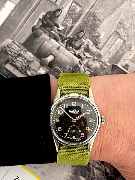 Roamer Military watch mit French Navy Armband - Ø 32.9mm | Kaufen auf ...