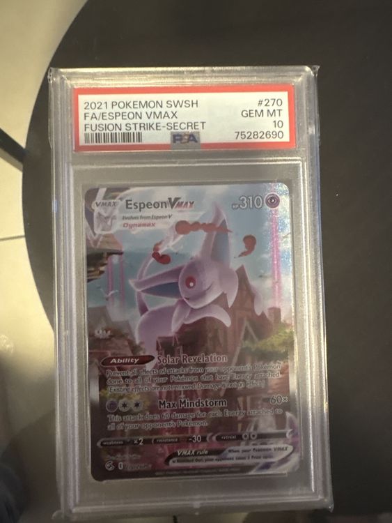 Espeon VMAX - Fusion Strike - Secret - GEM MT 10 - PSA! (52) (Neu ...