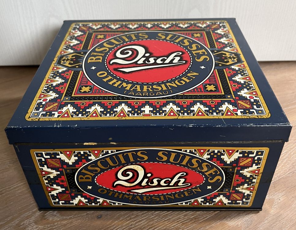 Alte Blechdose Disch Othmarsingen (Aargau) Biscuits Suisse (Gebraucht ...