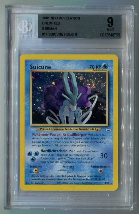 BGS 9 Suicune Holo Neo Revelation Deutsch (Neu (gemäss Beschreibung ...