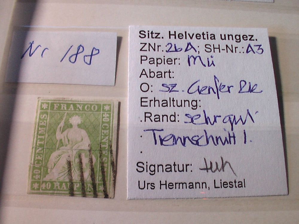 Nr. 188 Strubel 26A o SBK 500.-- geprüft wertvoll | Kaufen auf Ricardo