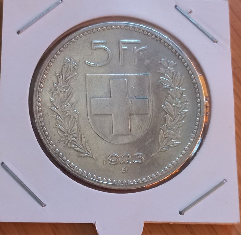 5 Franken 1923, Silber 900 Schweiz | Kaufen auf Ricardo