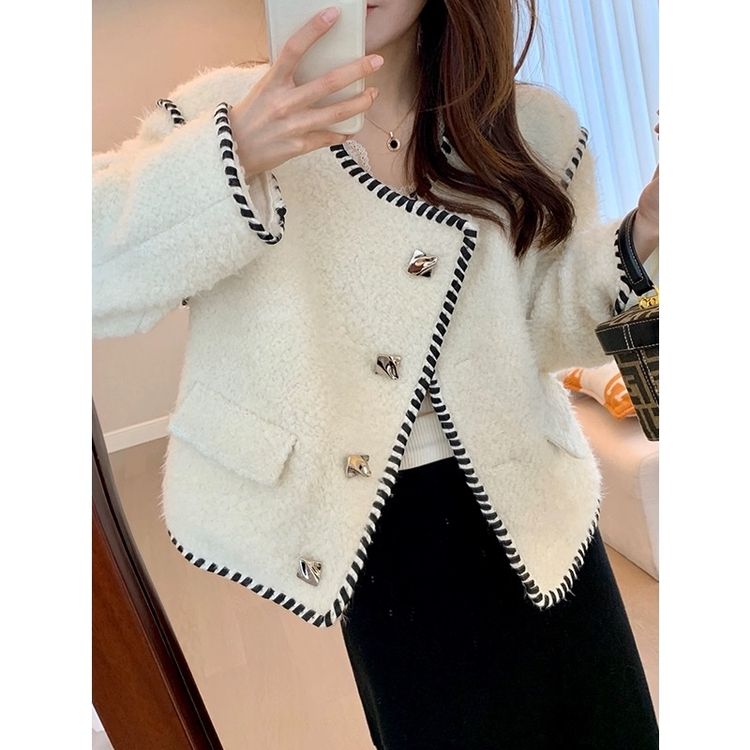 Korean designer wool fabric down jacket/ coat | Kaufen auf Ricardo
