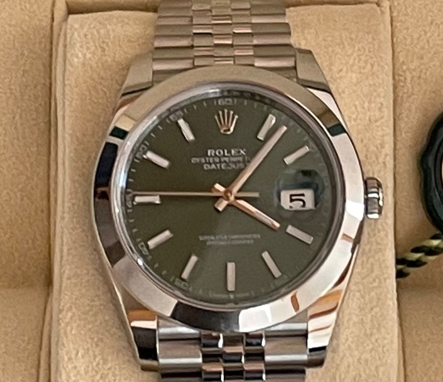 Rolex Datejuste 41mm, vert menthe New Arrival 2023 (Neu und ...