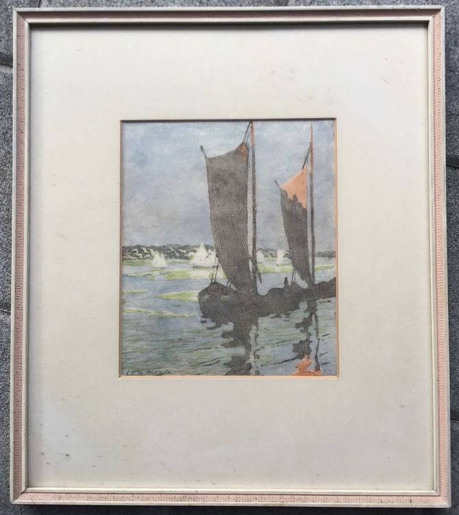 Boot Ansicht Holzschnitt Unleserlich Signiert (Gebraucht) in Root für CHF 235 – mit Lieferung ...