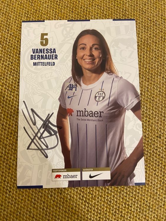 Autogrammkarte Vanessa Bernauer (Gebraucht) in Adliswil für CHF 5 – mit ...