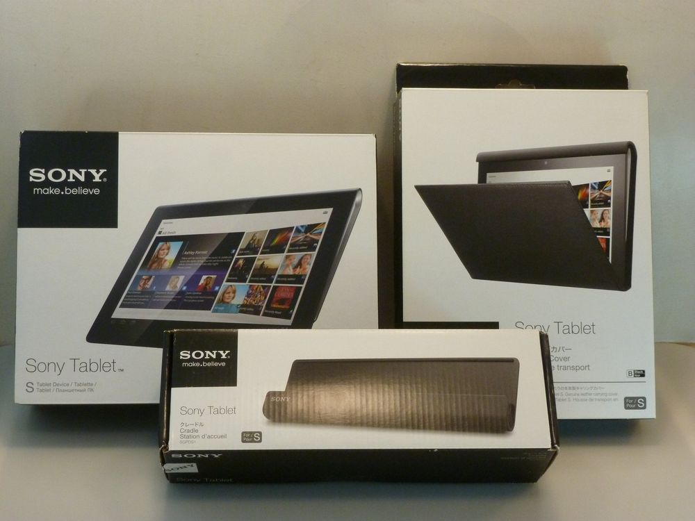Sony Tablet S (defekt) mit Lederhülle, Ständer +2 Ladegeräte (Defekt) in Gwatt (Thun) für CHF 30 ...
