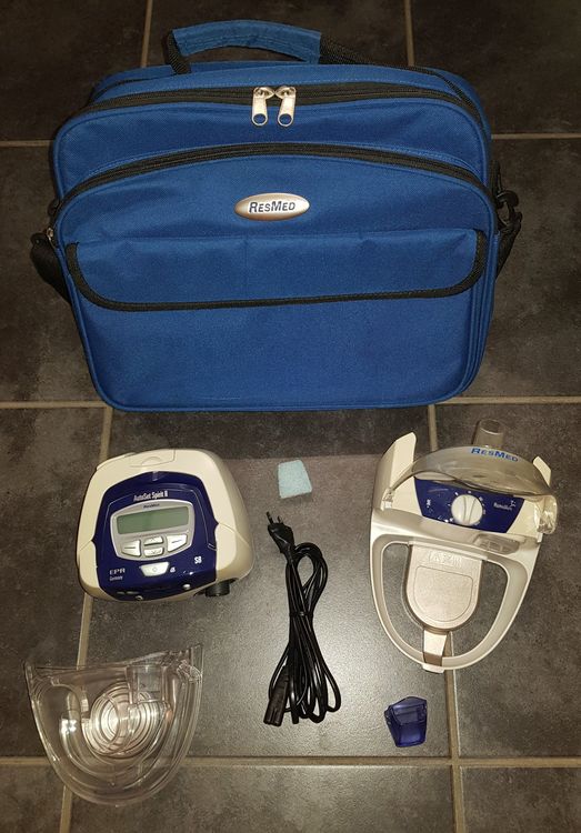 ResMed S8 AutoSet Spirit II + H3i Respiratory Apnoe CPAP (Gebraucht) in ...