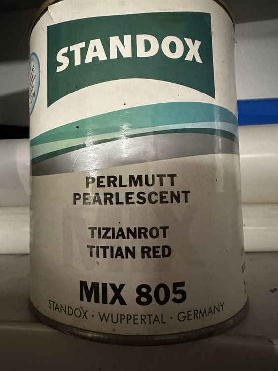Standox Perlmutt Tizianrot Mix 805 1L Farbe NEU Autolackiere (Neu und ...