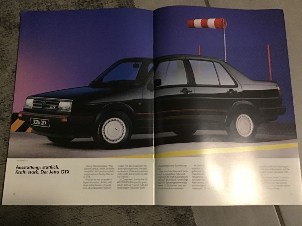 VW Jetta GTX 16V/GTX Verkaufsprospekt 16 Seiten, Jan. 1988 | Kaufen auf ...