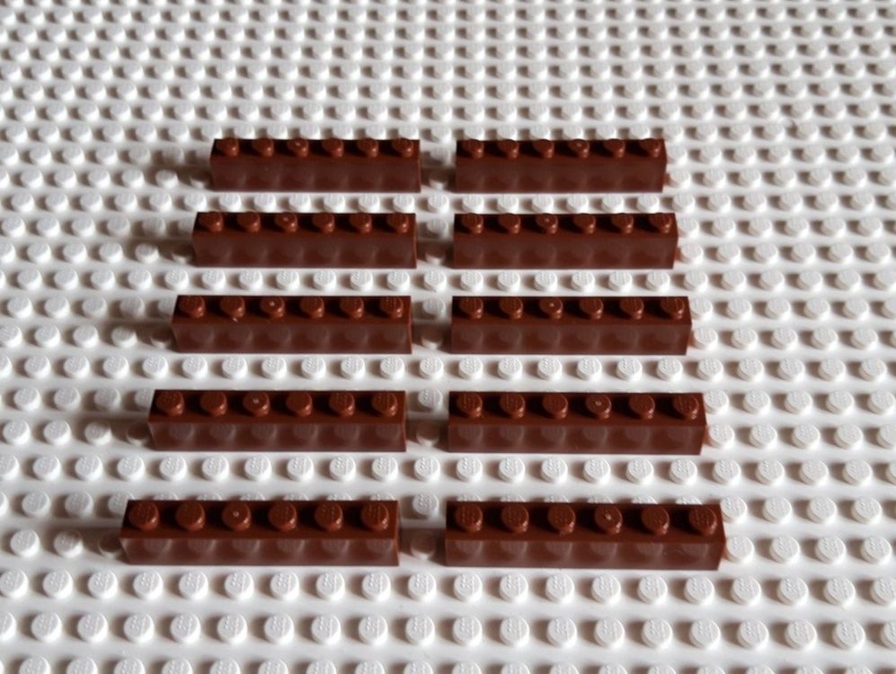 Lego 10 Stk. Brick 1x6 reddish brown | Kaufen auf Ricardo