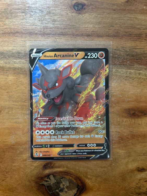 Pokemon Hisuian Arcanine V ( SIT 090/195 ) | Kaufen auf Ricardo