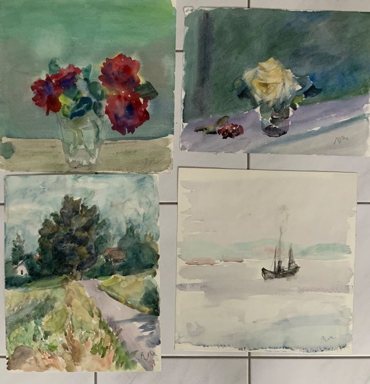 Aquarelle aus Künstlermappe Mitthey | Kaufen auf Ricardo