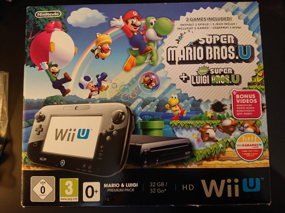Nintendo Wii U - Wii U Mario & Luigi Pack Konsole 32GB - OVP (Gebraucht ...