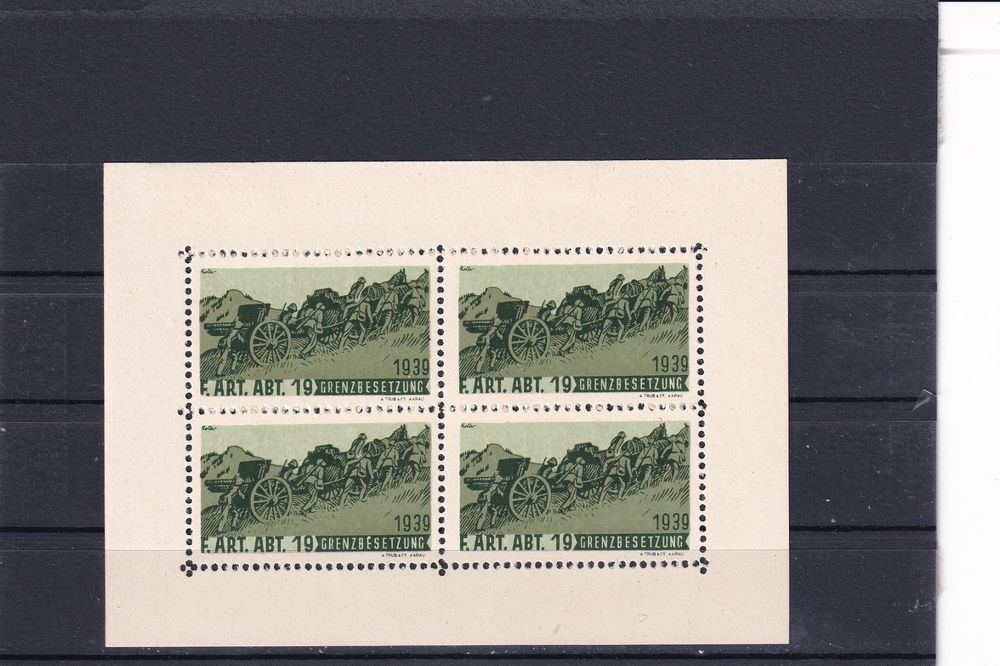 Artillerie F.Art.Abt.19: Nr. 143 / 3, Chamoispapier (Neu (gemäss Beschreibung)) in Birsfelden ...