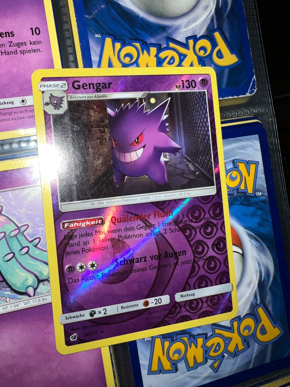 Gengar 38/111 (CIN 38) Aufziehen der Sturmröte Pokemon (Gebraucht) in ...