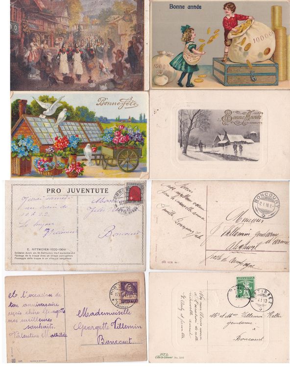 14 Stk. Alte Postkarten, Ansichtskarten (Gebraucht) in für CHF 12 – mit ...