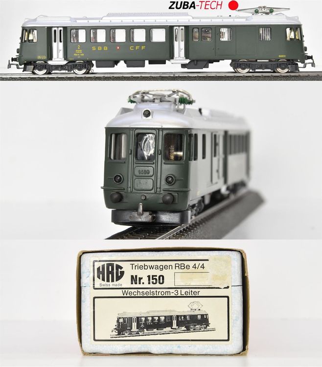 HAG 150 Triebwagen RBe 4/4 SBB H0 WS OVP | Kaufen auf Ricardo