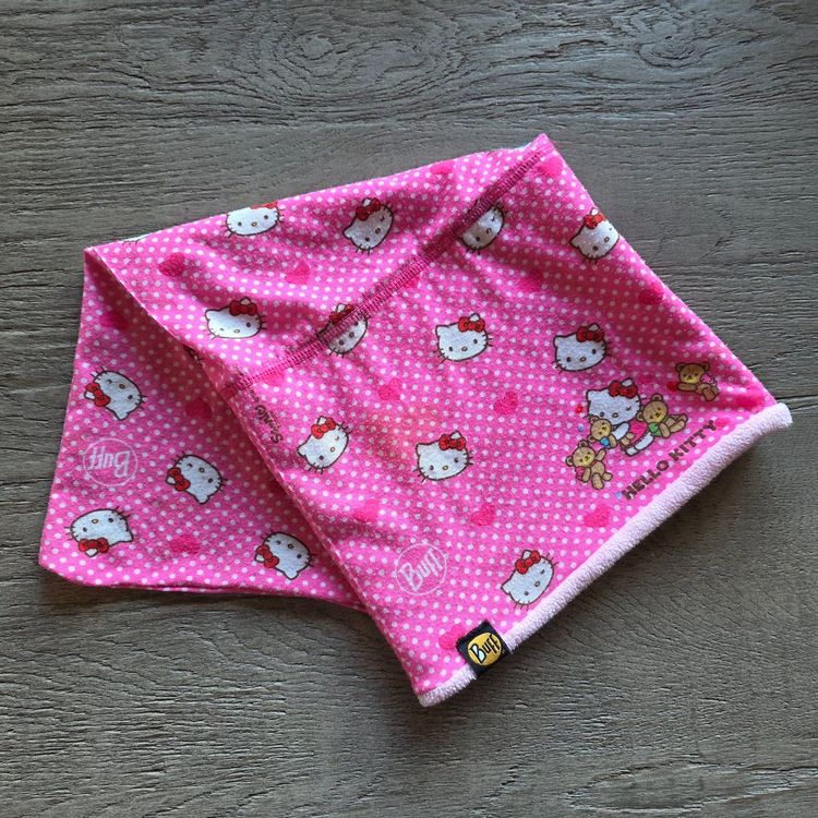 🐸 LOOP SCHAL HELLO KITTY KIDS HALSSCHLAUCH FLEECE PIN (Gebraucht) in ...