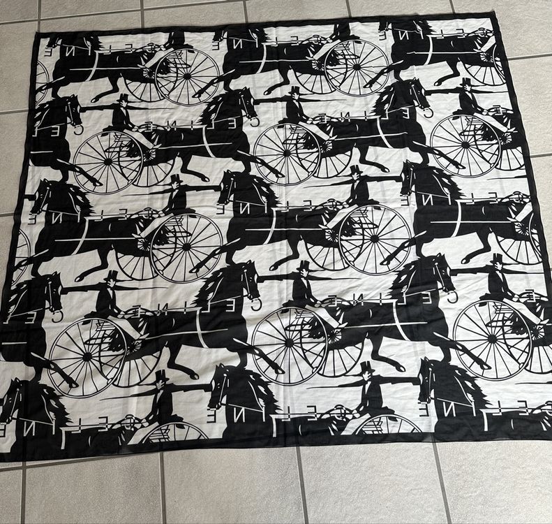 Celine 100% Baumwolle schwarz/weiss Pareo / Sarong / Tuch (Neu (gemäss ...